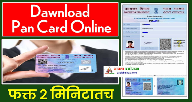टेन्शन सोडा आता ! Pan Card हरवलं तर हरवू द्या, अश्या प्रकारे आता ...